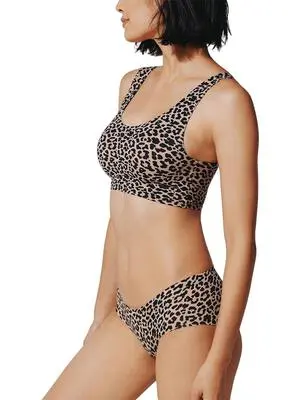 THIRDLOVE Smoothing Scoop Wireless Bra - Leopard