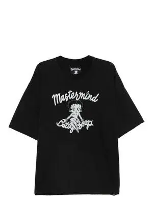 MASTERMIND WORLD X Betty Boop Logo-print T-shirt - Black
