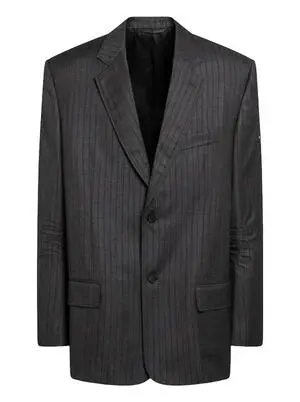 BALENCIAGA Pinstripe Single-Breasted Jacket