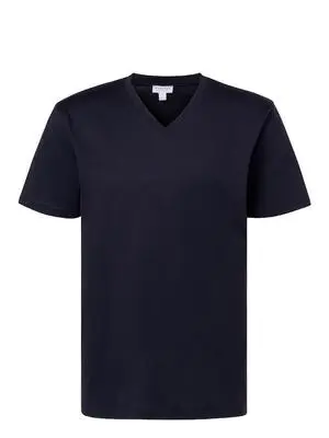 Sunspel Riviera Cotton Jersey T-shirt - Blue