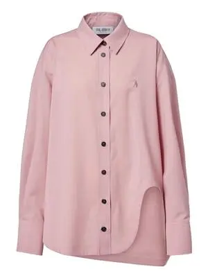 Attico Diana Asymmetric Oversized Shirt - Pink