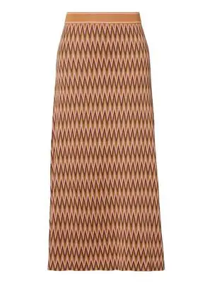 Rixo Brandy Jacquard Midi Skirt - Multicoloured
