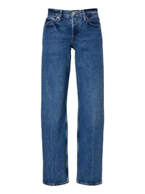 AGOLDE Low-rise Straight Jeans - Blue