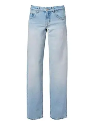 Victoria Beckham Harper Low-rise Straight Jeans - Blue