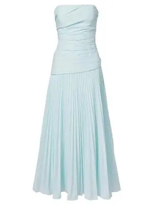 Simkhai Arie Pleated Bustier Dress - Blue