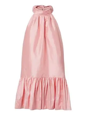 Simkhai Hope Bow-detail Taffeta Minidress - Pink