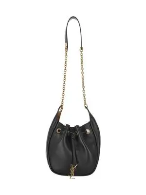 Saint Laurent Bucket Bag Nero/caramel