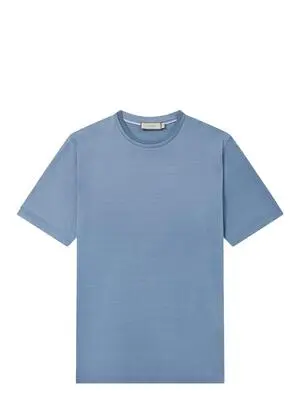 Canali Cotton-jersey T-shirt - Blue