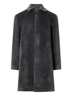 Mr P. Wool And Alpaca-blend Car Coat - Black