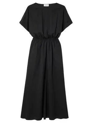 Matteau Relaxed Cotton-gauze Maxi Dress - Black