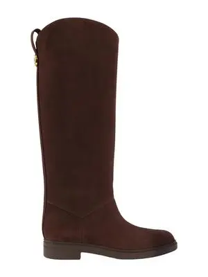 Loro Piana Kilda Nubuck Knee Boots - Brown