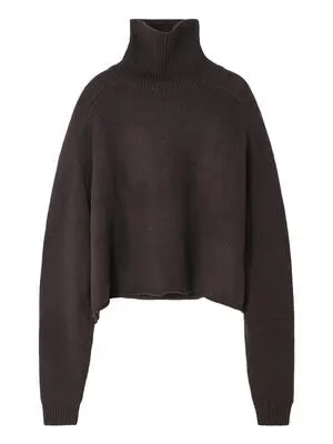 LISA YANG Cathie Cashmere Turtleneck Sweater - Brown