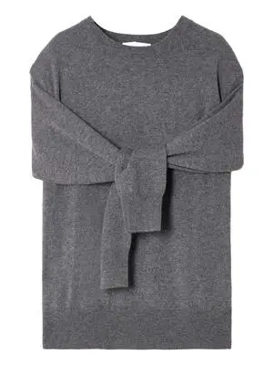 LISA YANG Othelia Convertible Cutout Cashmere Sweater - Gray