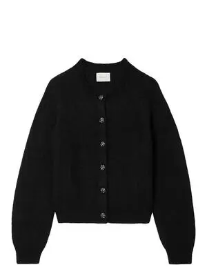 DÔEN Alpaca-blend Cardigan - Black