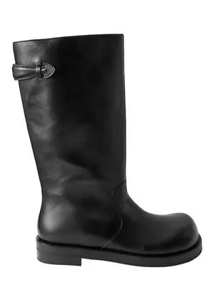 Acne Studios Beshay Leather Knee High Boots - Black