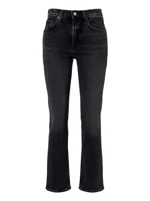 AGOLDE Valen Mid-rise Straight Jeans - Grey