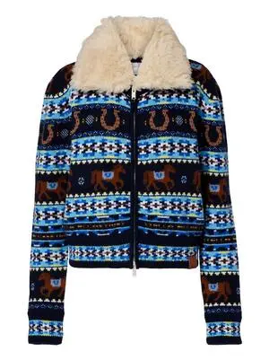 Stella McCartney Virgin Wool Zip-up Cardigan - Multicoloured