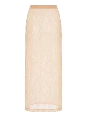 Wardrobe.NYC Lace Midi Skirt - Khaki