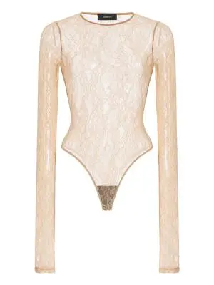 Wardrobe.NYC Lace Bodysuit - Khaki
