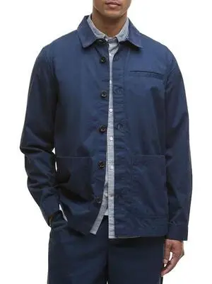 Barbour Cole Tailored Poplin Overshirt - Navy