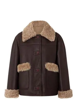 Bally Shearling Jacket - Brown