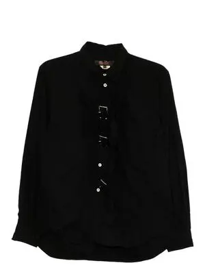 Comme Des Garçons Buckled Shirt - Black