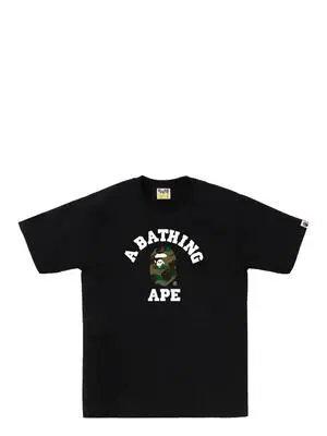 A BATHING APE Logo Graphic T-shirt - Black