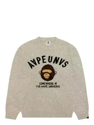 AAPE BY *A BATHING APE® Logo Graphic Sweater - Neutrals