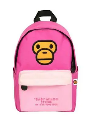 A BATHING APE Baby Milo Hard Mini Backpack - Carmine Rose