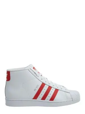 Adidas High Top Sneakers - White/red