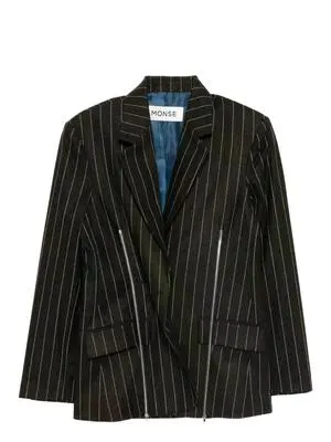 Monse Deconstructed Lapel Blazer - Brown