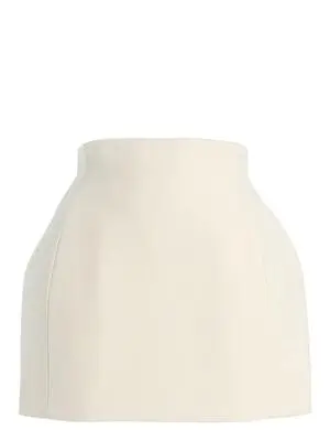 Wardrobe.NYC Rhw Sculpted Mini Skirt - Ivory