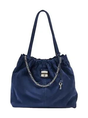 Marc Jacobs The Christina Suede Tote Navy