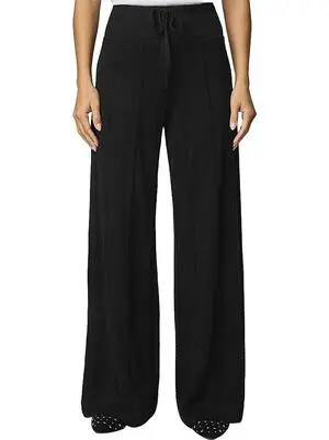 Splendid Cable Lounge Wide Leg Pants - Black