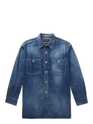BEAMS Denim Shirt - Blue
