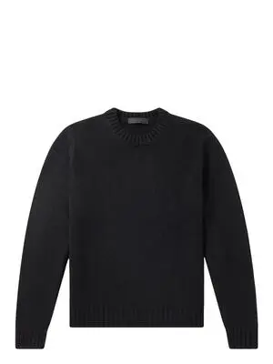 SAMAN AMEL Gio Cashmere Crewneck Sweater - Black