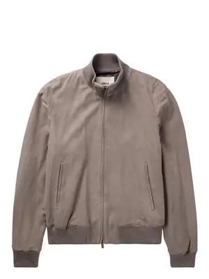 Altea Lennox Suede Bomber Jacket - Brown