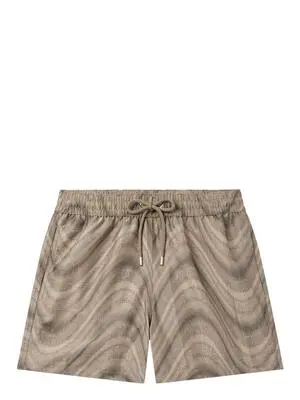 Frescobol Carioca Rio Jacquard Swim Shorts - Brown