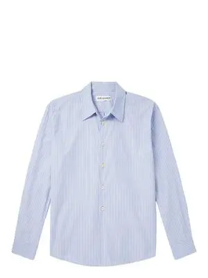 Our Legacy Beyond Pinstriped Cotton-poplin Shirt - Blue
