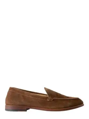 DRAKE'S Henri Suede Loafers - Brown