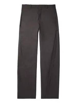 THE ROW Mista Straight-leg Trousers - Brown