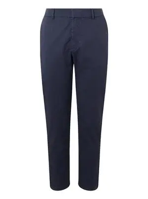 Barena Venezia Tapered Stretch-cotton Gabardine Trousers - Blue