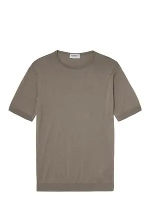 John Smedley Belden Slim-fit Sea Island Cotton T-shirt - Neutrals