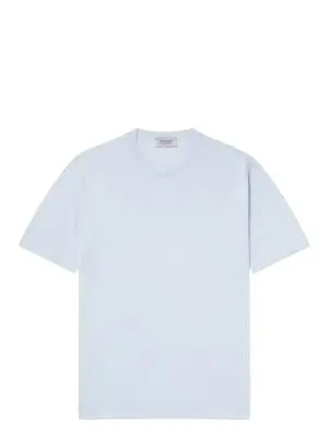 John Smedley Lorca Slim-fit Sea Island Cotton T-shirt - Blue