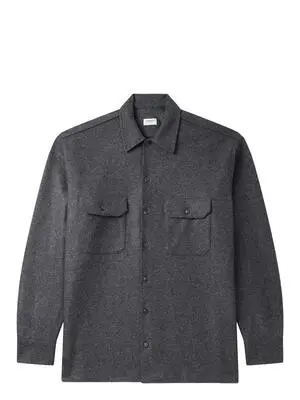 GHIAIA Wool Overshirt - Gray