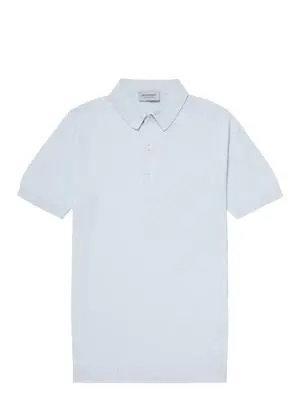John Smedley Roth Slim-fit Sea Island Cotton Polo Shirt - Blue