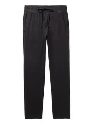 JAMES PERSE Straight-leg Cotton-jersey Sweatpants - Gray