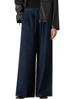 WHISTLES Pleated Wide Leg Pants