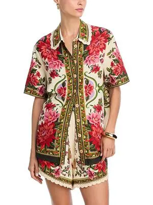 Farm Rio Button Front Shirt - Wonder Rio