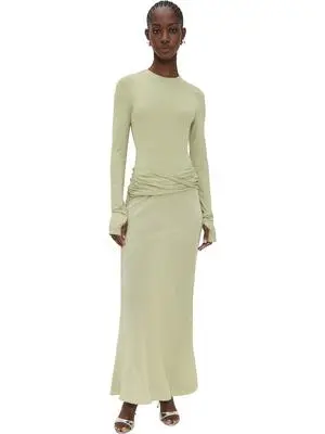 Sir The Label Milesi Twist Gown - Moss